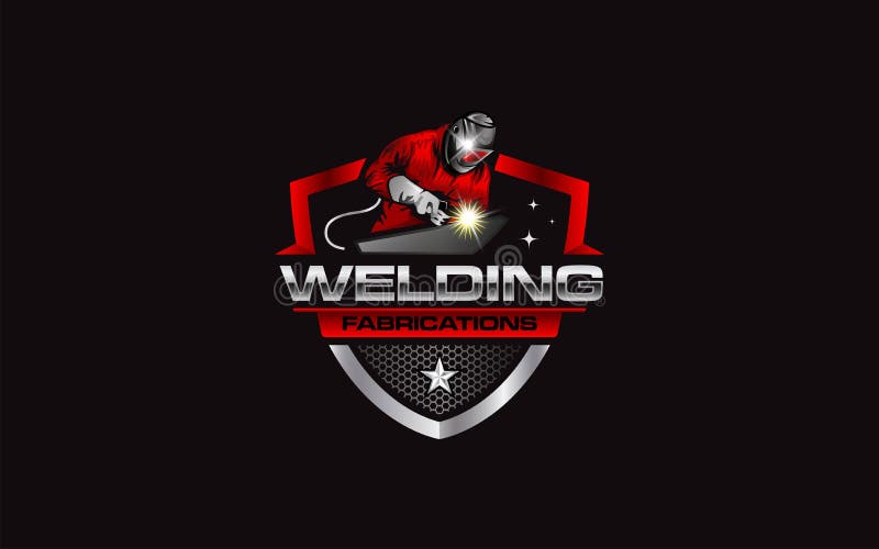 Illustration Vector Graphic of Custom Welding Fabrication Company Logo Design Template Stock ...