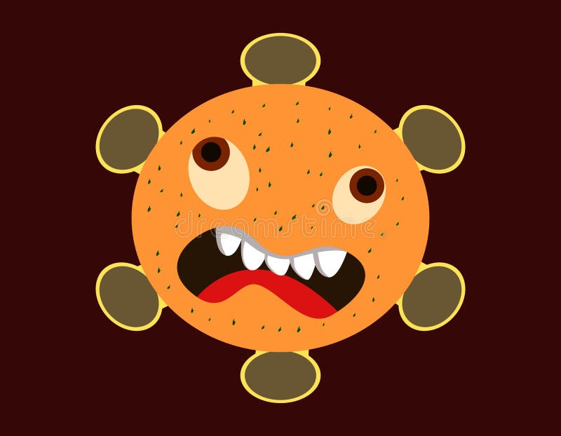 Illustration Vector Graphic of Cute Character of Germ, Bacteria and ...