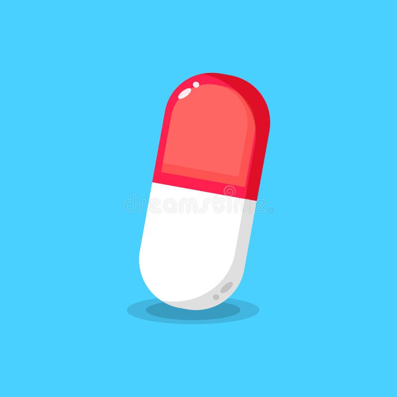 Pill cartoon icon design stock vector. Illustration of color - 248693514