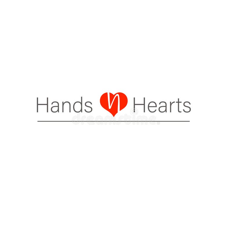 Hands and Hearts Logo Vector Design Stock Vector - Illustration of ...
