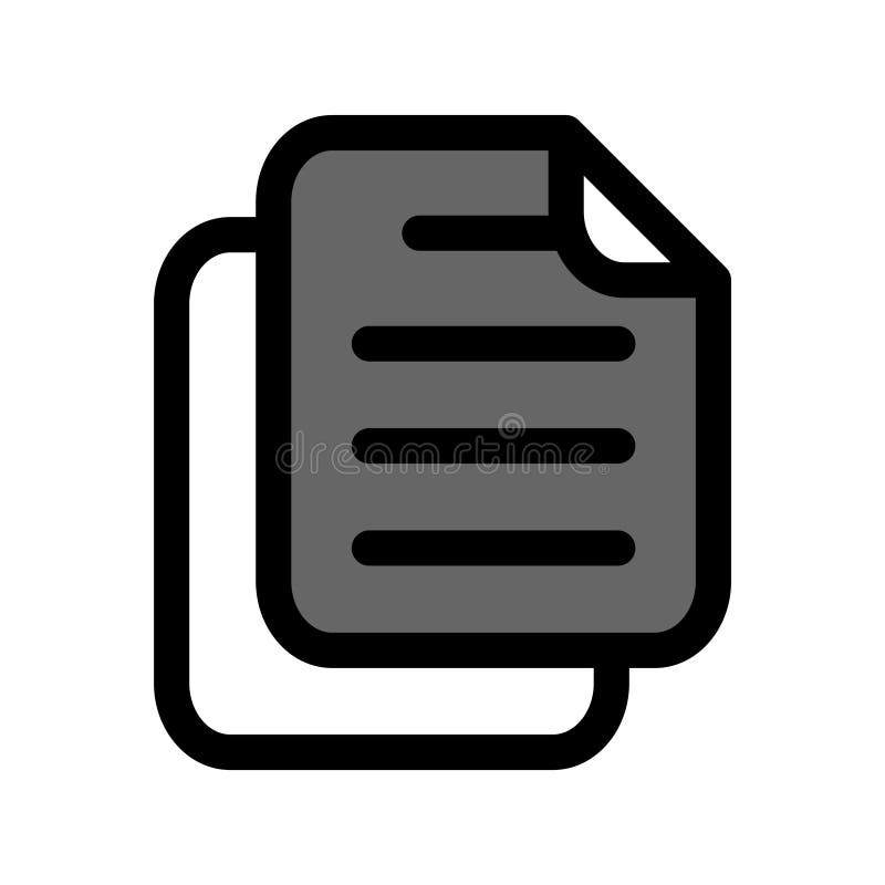 Illustration Vector Graphic of Document Icon Design Stock Vector ...