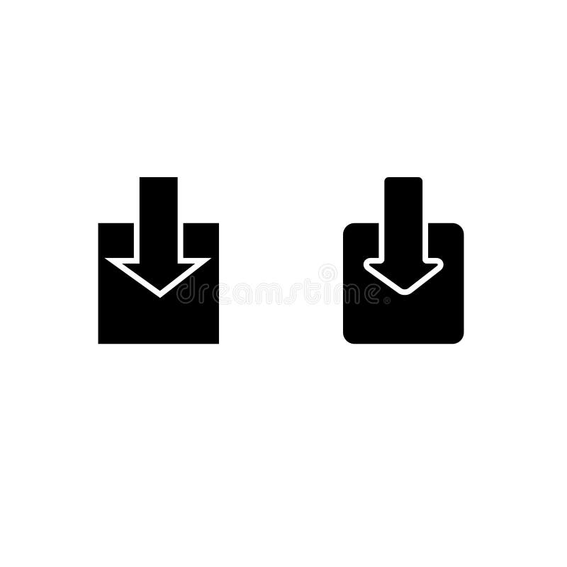 Illustration Vector Graphic of Download Icon Template Stock Vector ...