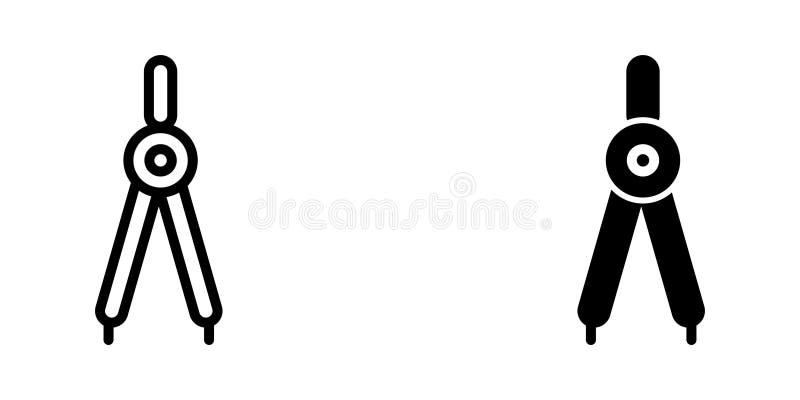 Illustration Vector Graphic of Drawing Compass Icon Stock Vector ...