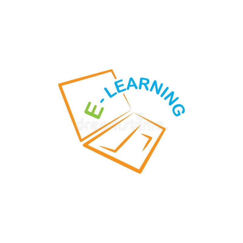 E Learning Vector Logo Design Stock Vector - Illustration of elearning ...
