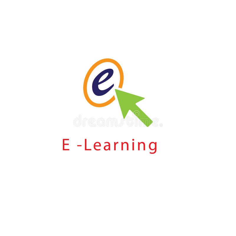 E Learning Vector Logo Design Stock Vector - Illustration of elearning ...