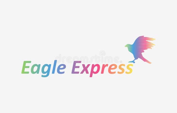Illustration Vector Graphic of Eagle Express Logo, Suitable for Design ...
