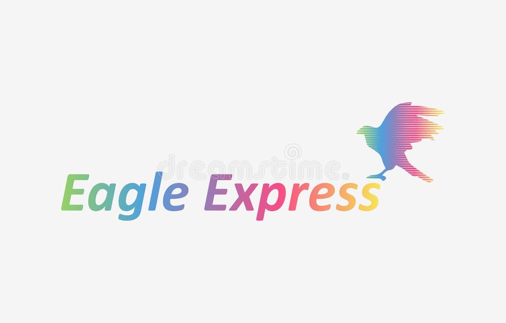 Illustration Vector Graphic of Eagle Express Logo, Suitable for Design ...