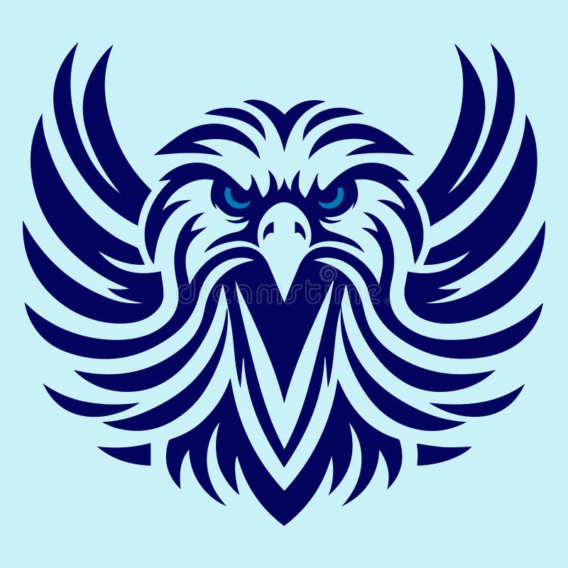 Illustration Vector Graphic of Eagle Pattern Design Front View. Perfect ...