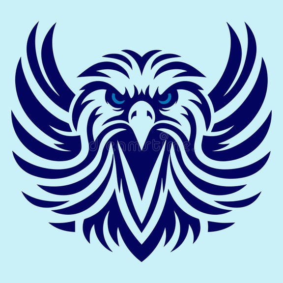 Illustration Vector Graphic of Eagle Pattern Design Front View. Perfect ...