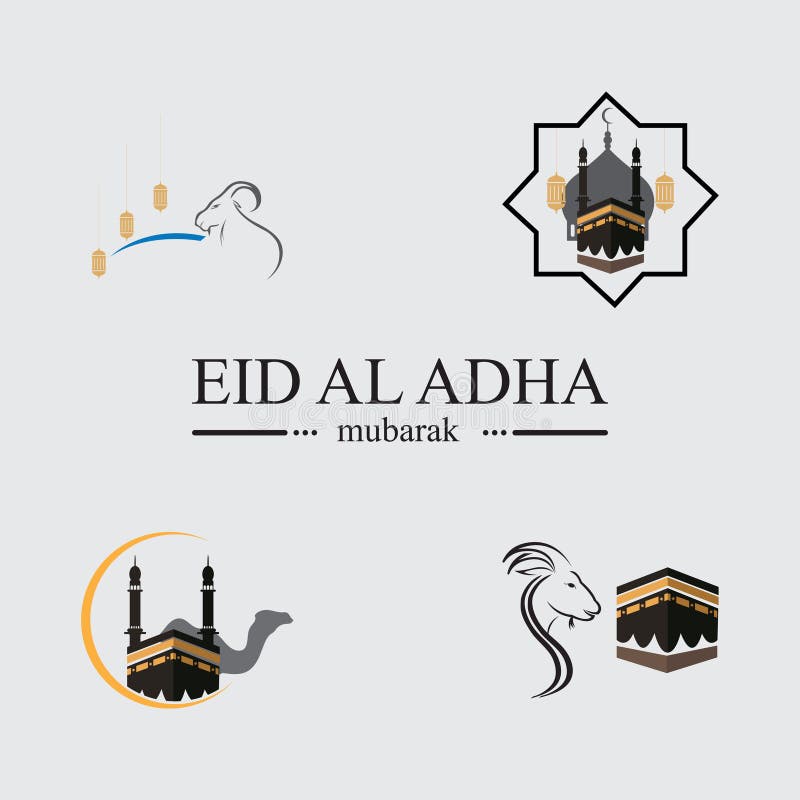 Illustration Vector Graphic of Eid Al Adha Logo Design Stock Vector ...
