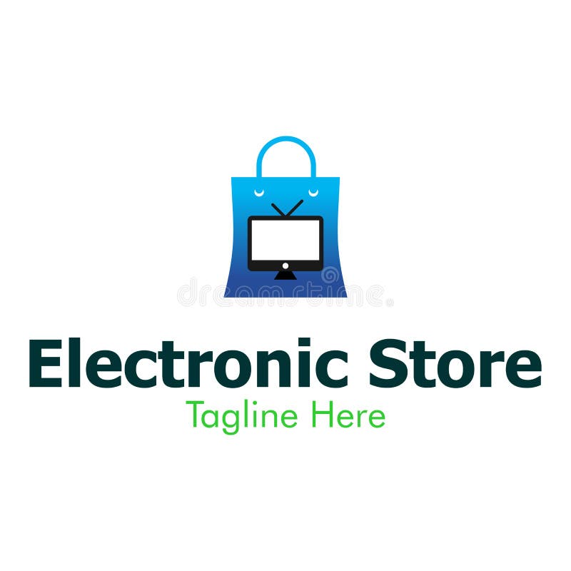 Illustration Vector Graphic of Electronic Store Logo Stock Vector ...