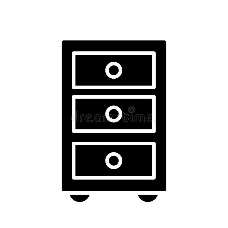 Illustration Vector Graphic of File Cabinet Icon Design Stock Vector ...
