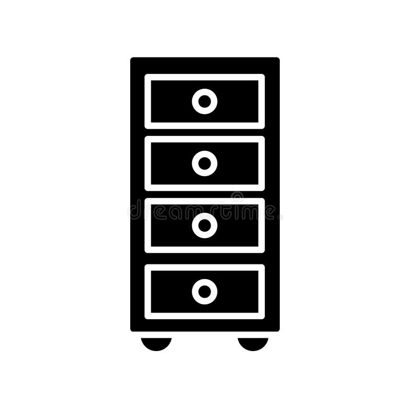 Illustration Vector Graphic of File Cabinet Icon Design Stock Vector ...