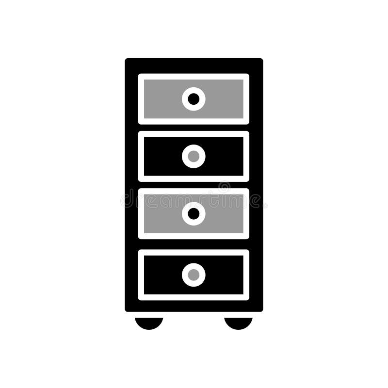 Illustration Vector Graphic of File Cabinet Icon Stock Vector ...