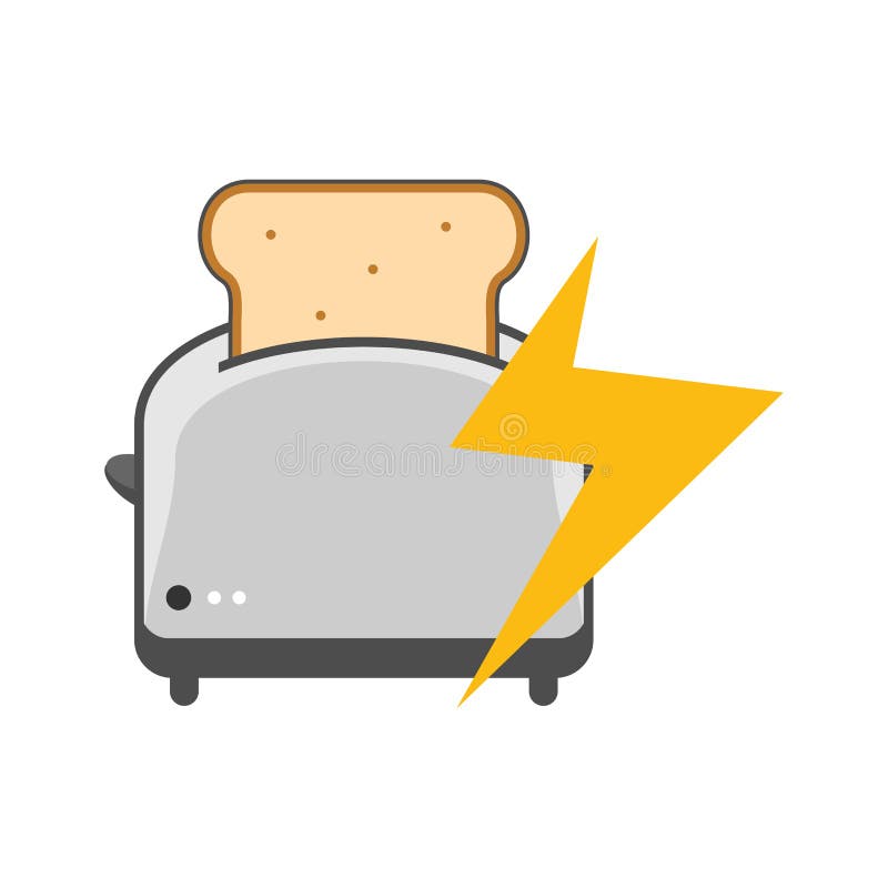 Illustration Vector Graphic of Flash Toaster Logo Stock Vector ...