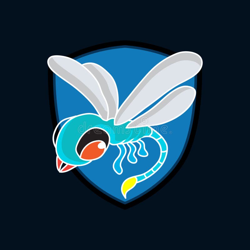 Illustration Vector Graphic of Flies Logo.perfect for E Sport Stock ...