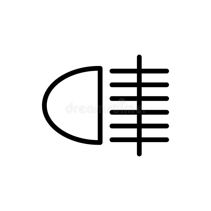Illustration Vector Graphic of Fog Light Icon Stock Vector ...