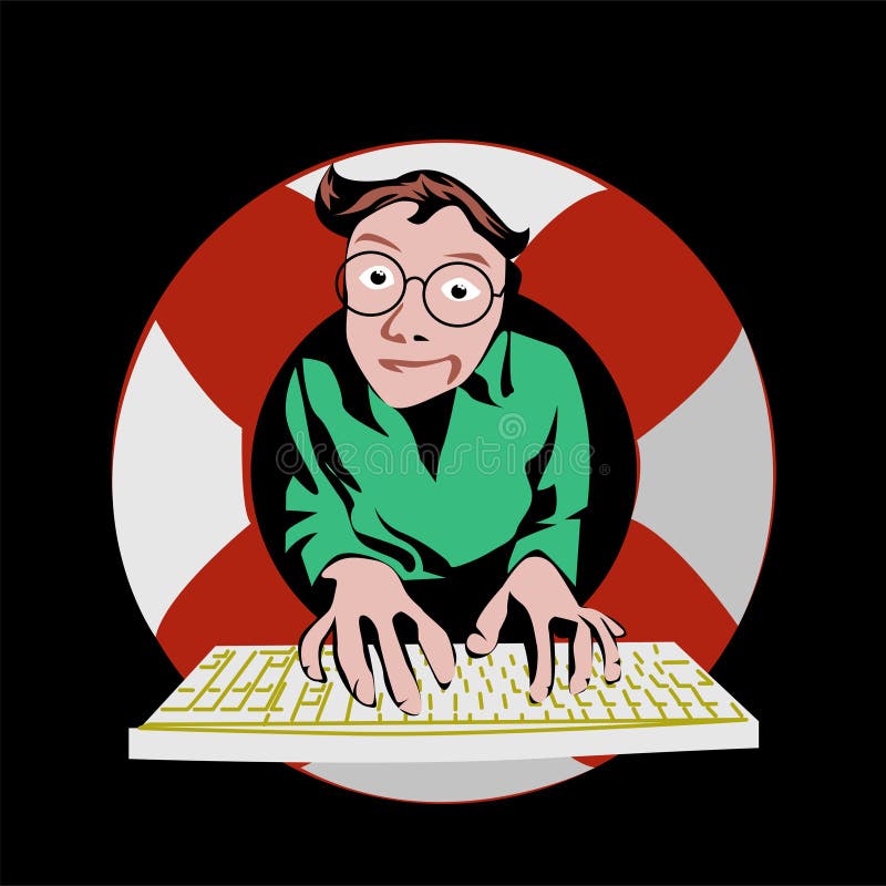 Illustration Vector Graphic of Geek Logo Stock Vector - Illustration of ...