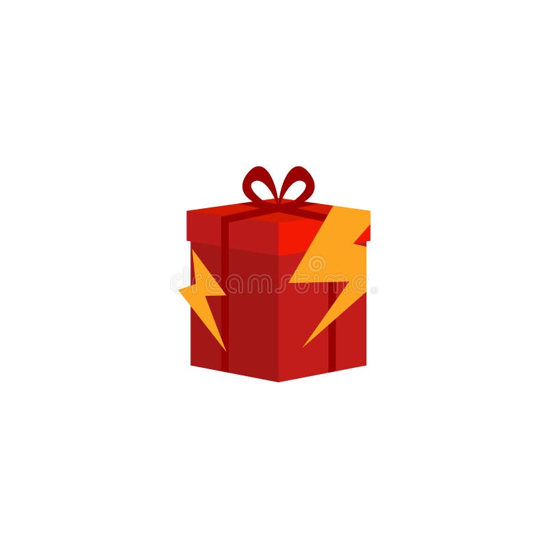 Illustration Vector Graphic of Gift Box with Flash Stock Vector ...