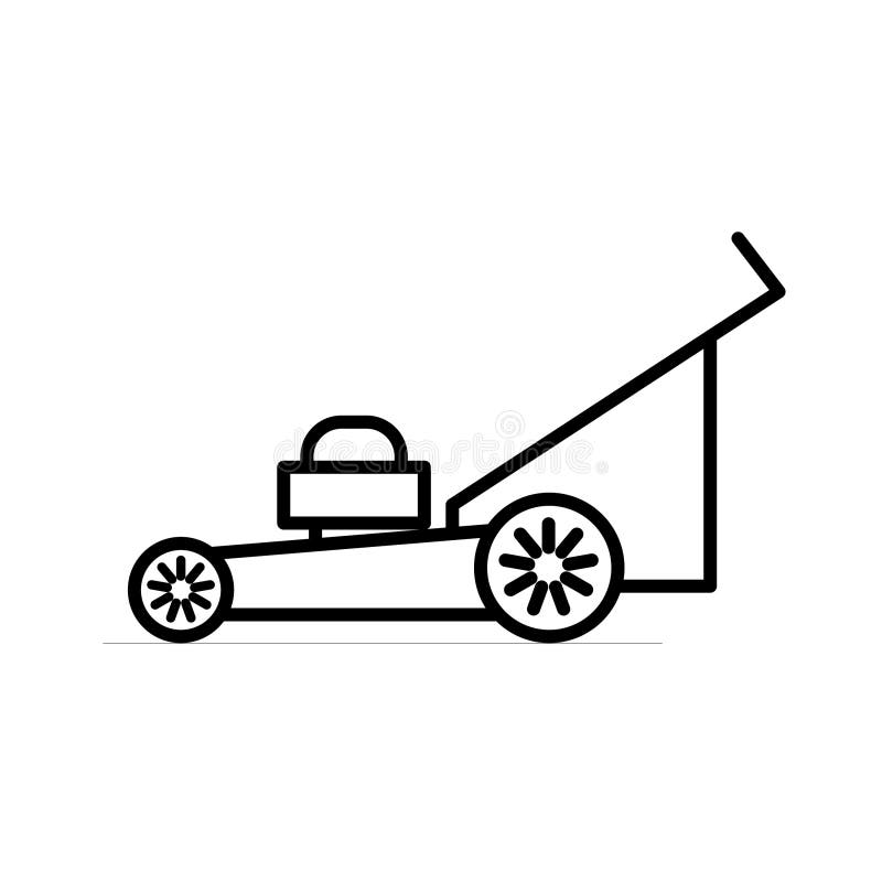 Illustration Vector Graphic of Grass Cutter Icon Stock Vector ...