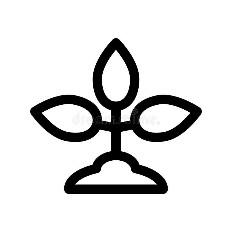 Grow icon template stock vector. Illustration of flora - 250299474