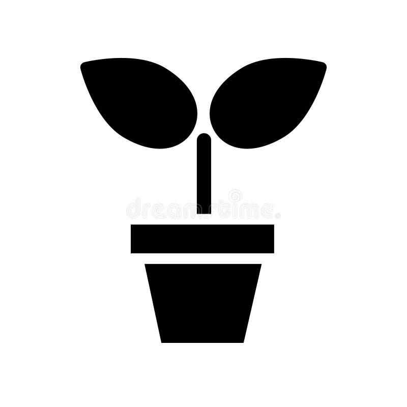 Grow icon template stock vector. Illustration of seedling - 250302693