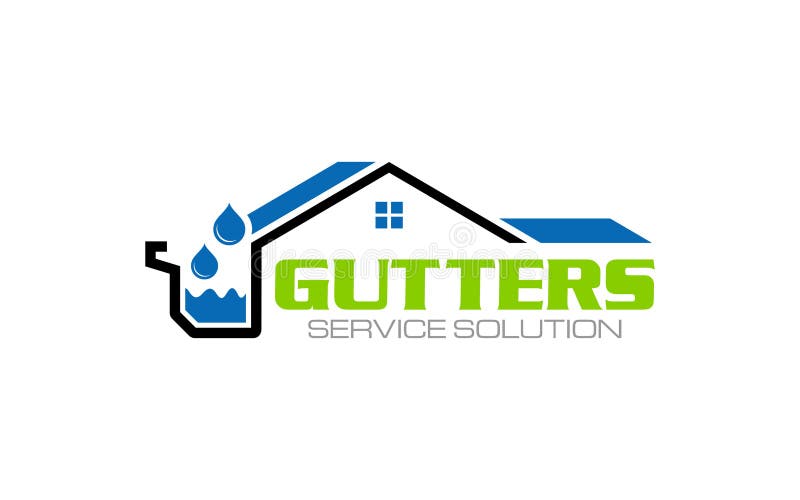 Illustration Graphic Vector of Gutter Installation and Service Repair ...