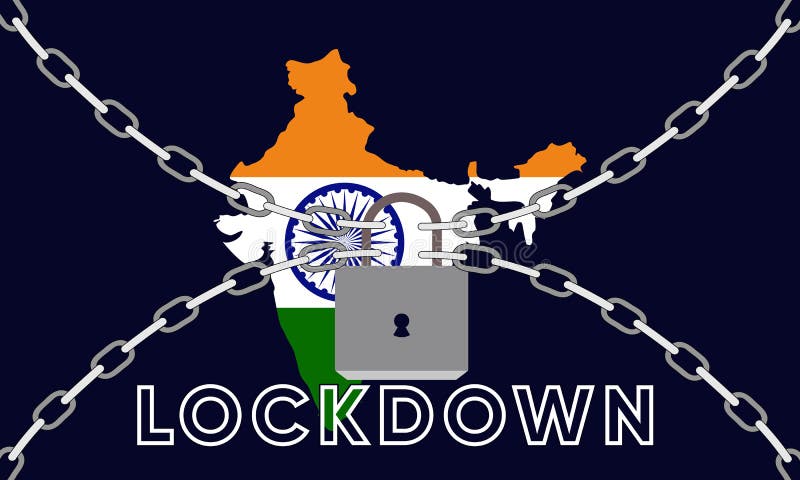 Illustration Vector Graphic of India Lockdown. Prohibited from Leaving ...