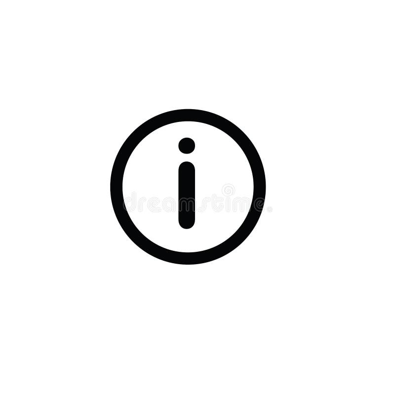 Illustration Vector Graphic of Information Label Icon Template Stock ...