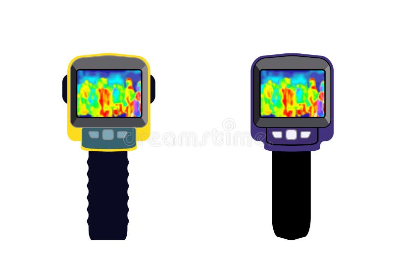Illustration Vector Graphic of Infrared Thermal Imaging Camera Isolated ...