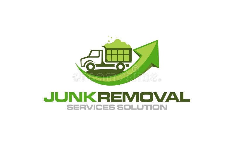 Illustration Vector Graphic of Junk Removal Solution Services Logo ...