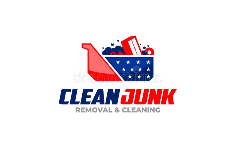 Illustration Vector Graphic of Junk Removal Solution Services Logo ...