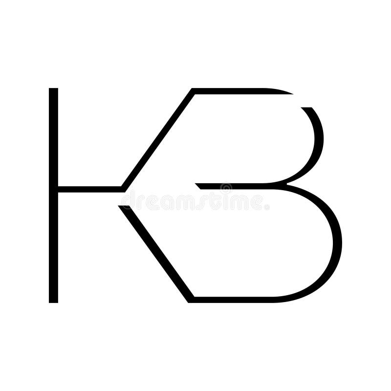 Illustration Vector Graphic of K and B Initial Stock Vector ...
