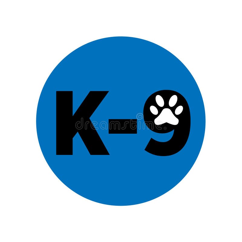 Illustration Vector Graphic of K - 9 Logo Stock Vector - Illustration ...