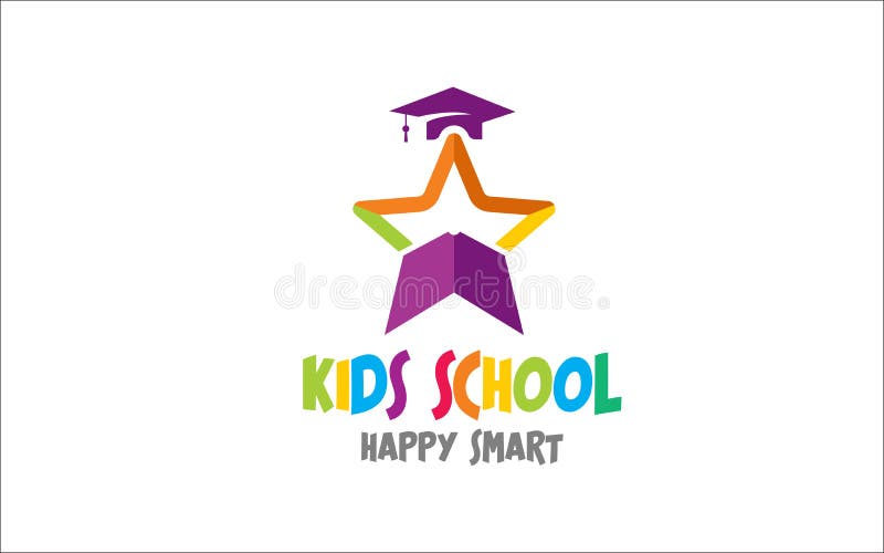 Illustration Vector Graphic of Kids School Elementary Colour Full Logo ...