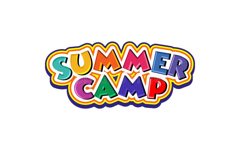 Illustration Vector Graphic of Kids Summer Camp Colour Full Logo Design ...