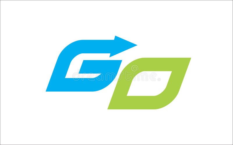 Illustration Vector Graphic of Letter GO Icon Logo Design Template ...