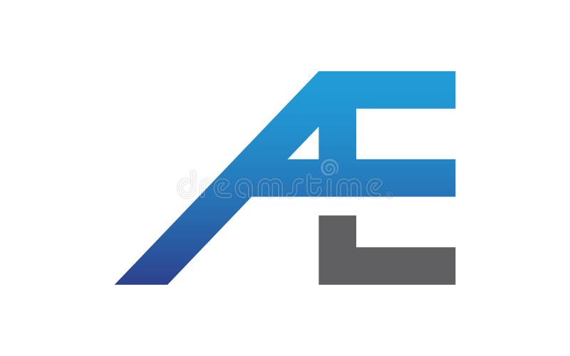 Illustration Vector Graphic of the Letters a and E for the Logo Design ...