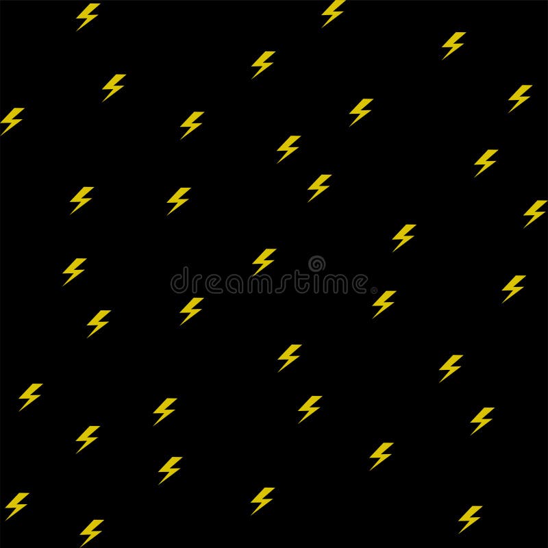 Illustration Vector Graphic of a Lightning Seamless Pattern. Stock ...
