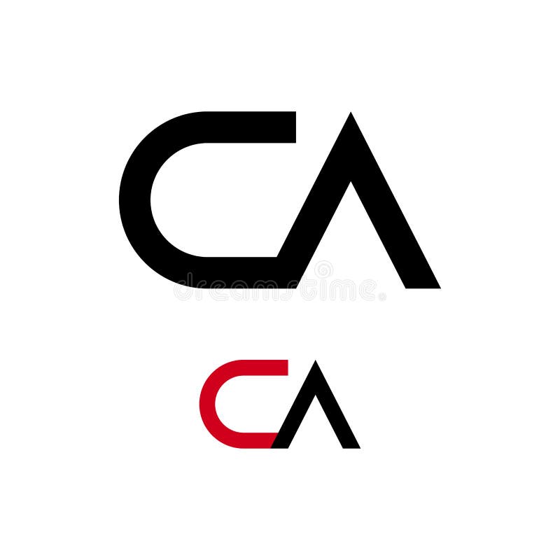 Illustration Vector Graphic of Modern CA Letter Logo Stock Vector ...