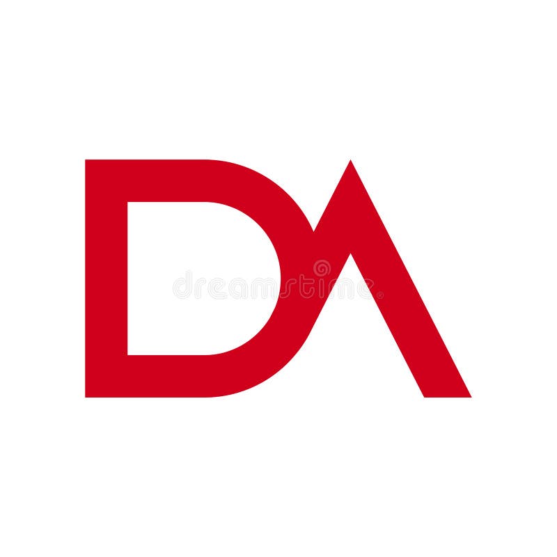 Illustration Vector Graphic of Modern DA Letter Logo Stock Vector ...