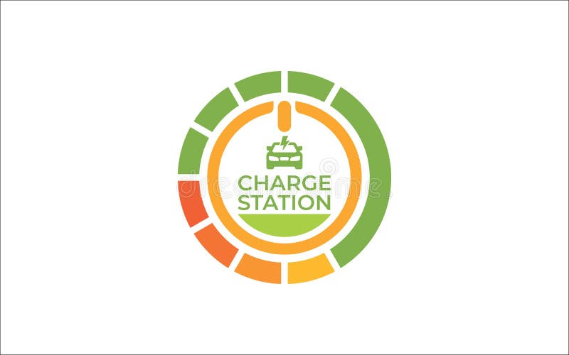 Illustration Vector Graphic of Modern Electric Charging Car Logo Design ...