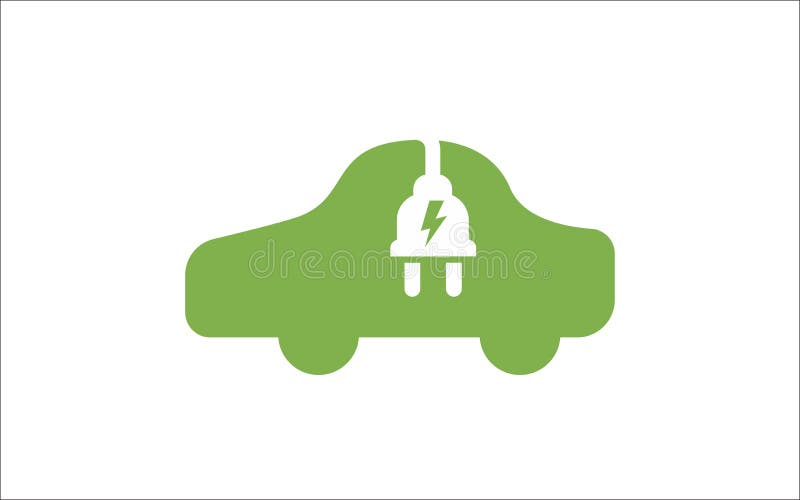 Illustration Vector Graphic of Modern Electric Charging Car Logo Design ...