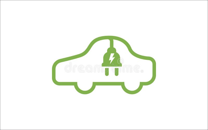 Illustration Vector Graphic of Modern Electric Charging Car Logo Design ...