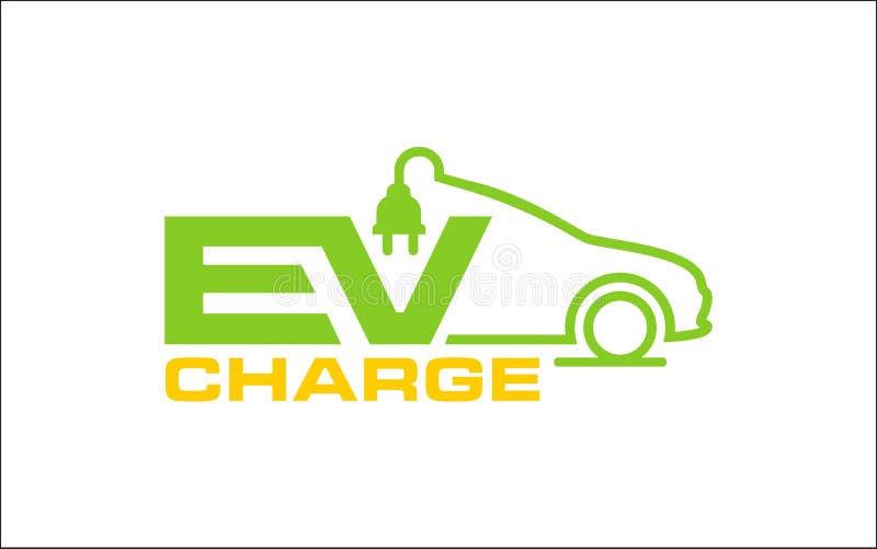 Illustration Vector Graphic of Modern Electric Charging Car Logo Design ...