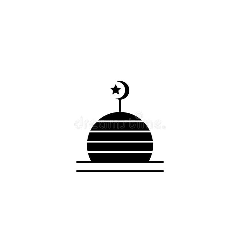 Mosque Icon, Symbol Design Template Stock Vector - Illustration of ...