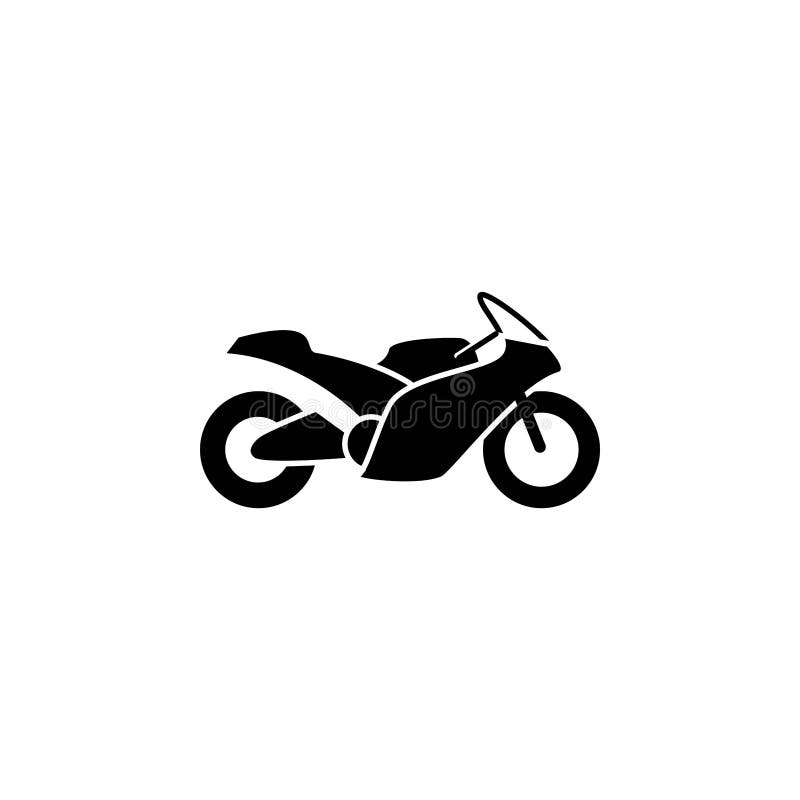 Motorcycle Icon, Symbol Template Vector Stock Vector - Illustration of ...
