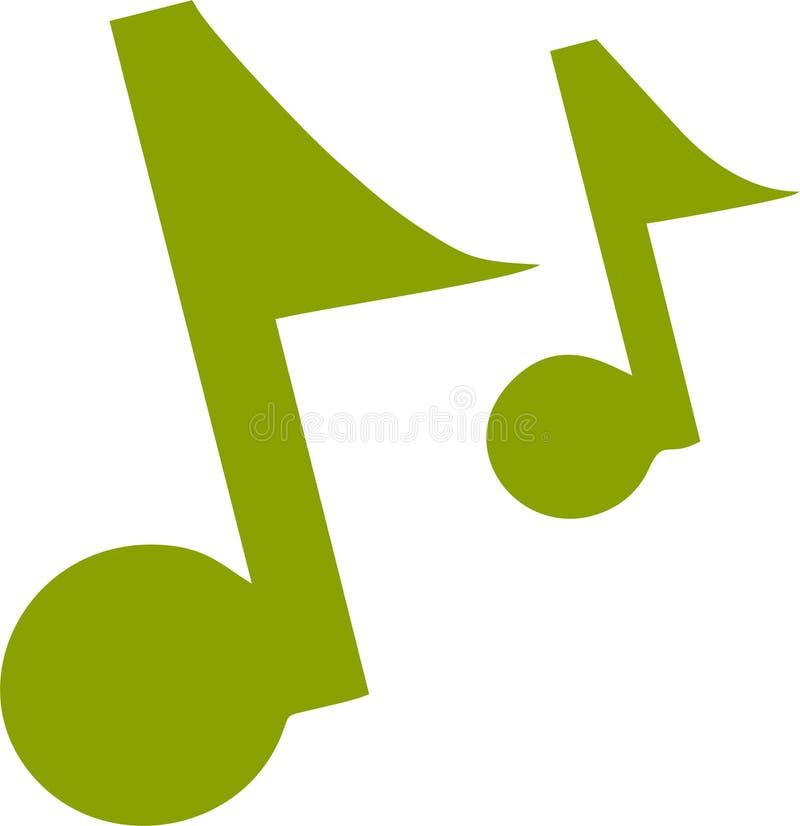 A simple music notes icon stock vector. Illustration of educational ...