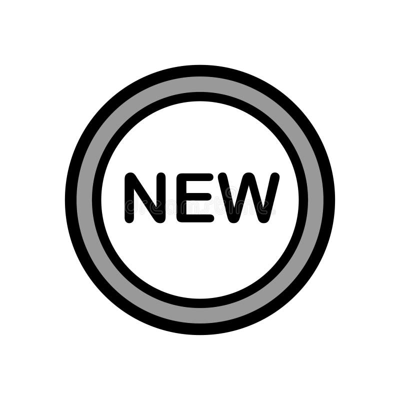 Illustration Vector Graphic of New Label Icon Stock Vector ...