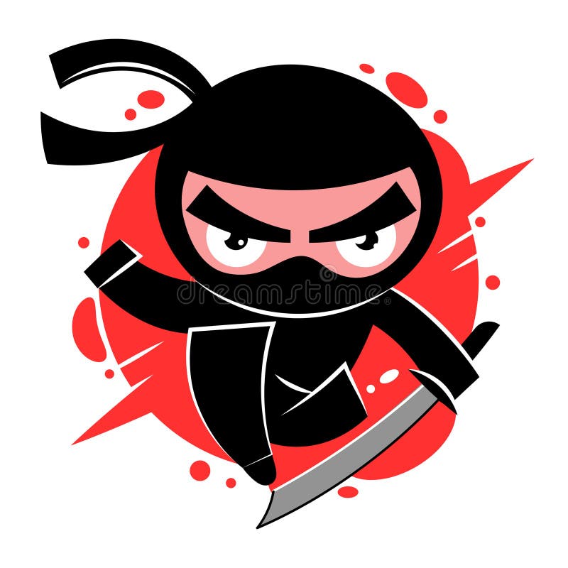 Illustration Vector Graphic of Ninja. Ninja Minimalist Style Isolated ...